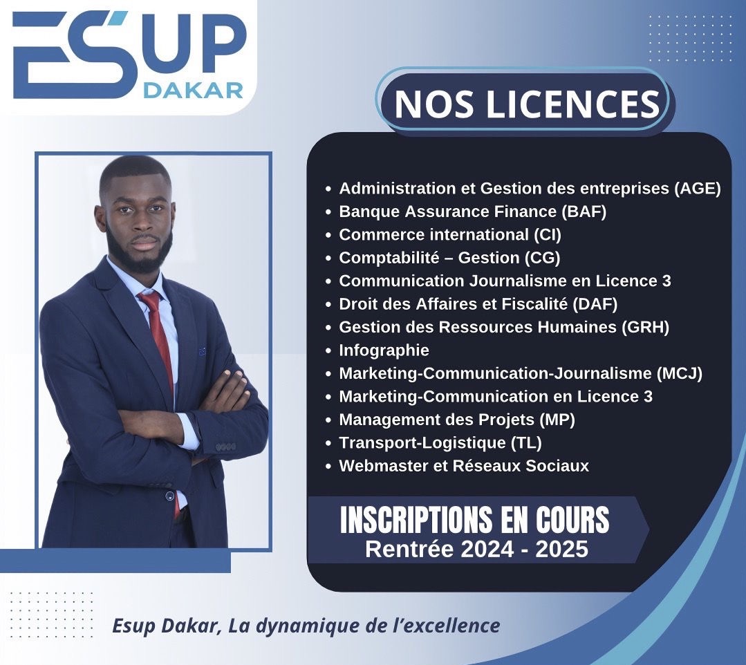 Nos formations – ESUP DAKAR