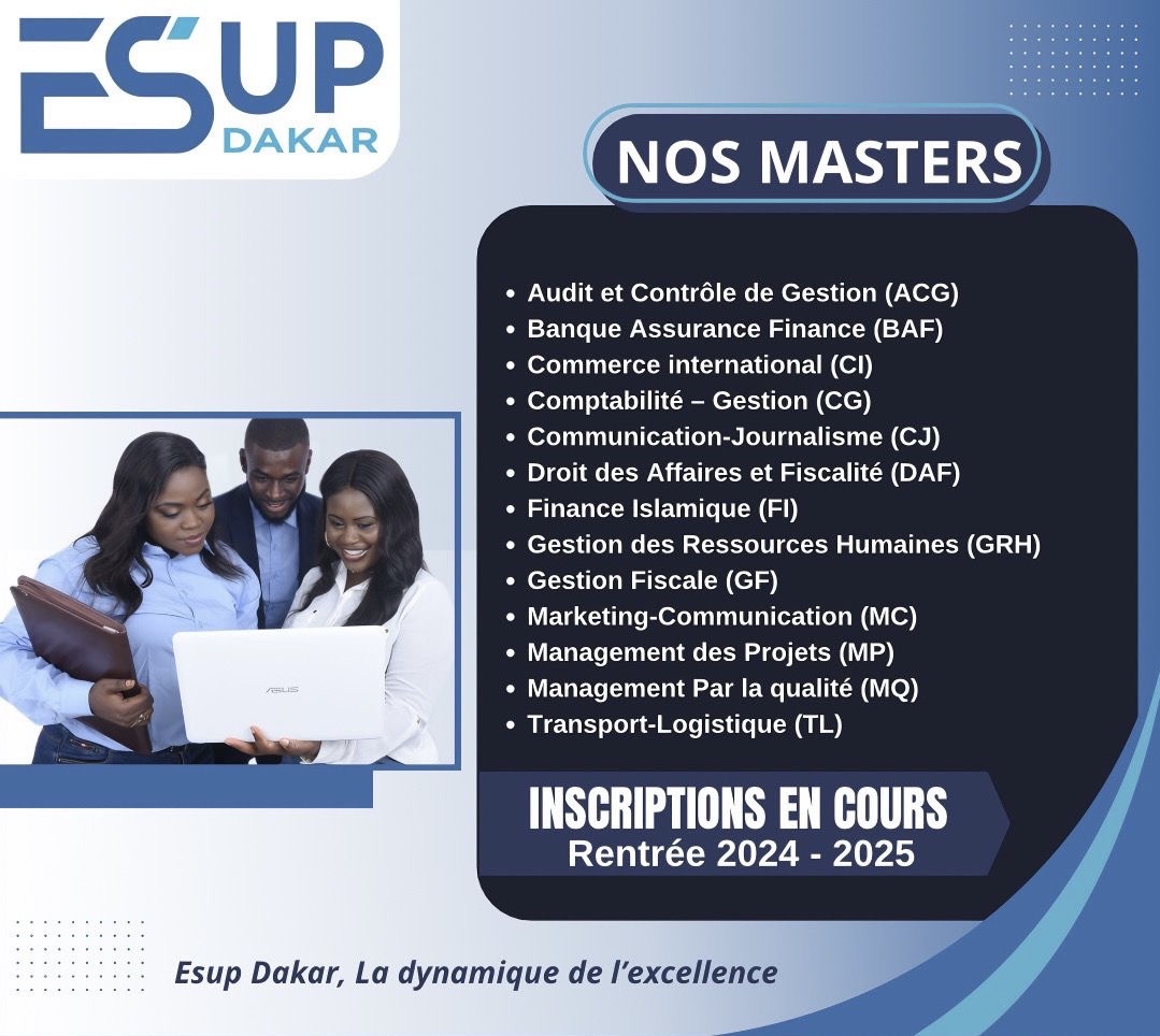 Nos formations – ESUP DAKAR